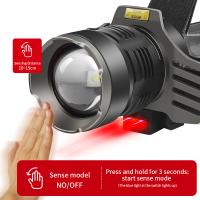 China Rechargeable LED Headlamp with 1200 Lumen Brightness IPX4 Waterproof and Durable Aluminum Alloy + ABS Construction for sale