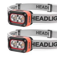 China LED Headlamp 200-400 Lumens IPX4 Waterproof with Adjustable Light Angle for Outdoor Activities for sale