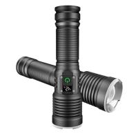 China High Lumens LED Flashlight Rechargeable with Zoomable Function for Camping and Outdoor Activities for sale