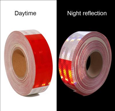 China High Visibility Waterproof Weather Resistant Reflective Warning Tape for Trucks and Trailers for sale