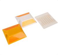 China Road Stud Reflectors with 30 Tons Compression Resistance IP>67 Waterproof Grade and Double Side PMMA Reflector for Pavement Markers for sale