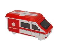 China Ambulance-Shaped First Aid Kit with ABS Plastic Body and Compact 230x105x100mm Size for Emergency Use for sale