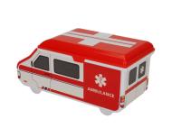 China Ambulance-Shaped First Aid Kit with ABS Plastic Body and Compact 230x105x100mm Size for Emergency Use for sale