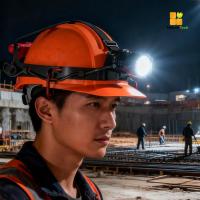 China Motion Sensor LED Headlamp with Type-C Rechargeable IPX4 Waterproof for Outdoor Work for sale