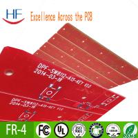 China 22F Half Fiberglass Printed PCB Board Red Ink Flame Retardant for sale