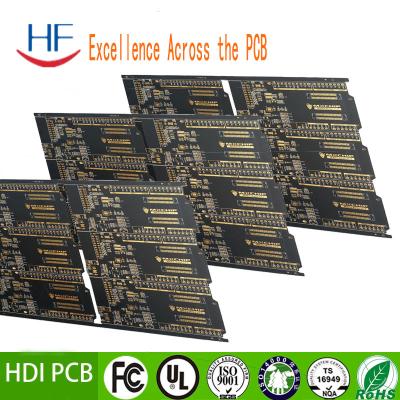China Universal HDI PCB Fabrication Printed Circuit Assy Black Oil for sale