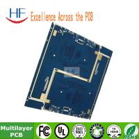 China 6 Layers FR4 Multilayer PCB Fabrication Design Blue Solder Mask 2.0mm for sale
