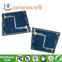 China 6 Layers FR4 Multilayer PCB Fabrication Design Blue Solder Mask 2.0mm for sale