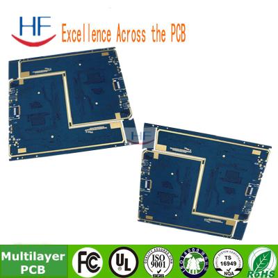 China 6 Layers FR4 Multilayer PCB Fabrication Design Blue Solder Mask 2.0mm for sale