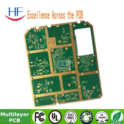 China 6 Layer Multilayer PCB Fr4 Base Immersion Gold Surface 0.55mm Thickness for sale