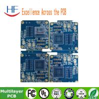 China Blue Multilayer PCB Fabrication Ceramic 8 Layer 1.6MM Double Sided for sale