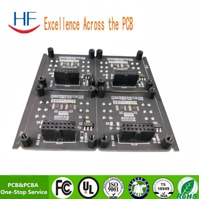 China FR4 1.6mm 2 Layer Black Solder Mask PCB Assembly Service for Digital Tube OEM for sale