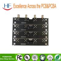 China 4-Layer FR4 PCB Assembly Black Solder Mask HASL Surface Finish PCBA for Online Laboratory for sale