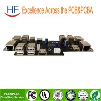 China Customized Black Solder Mask PCB Assembly With 1.6mm Board And 1oz Copper PCBA For Online Lab Platform for sale