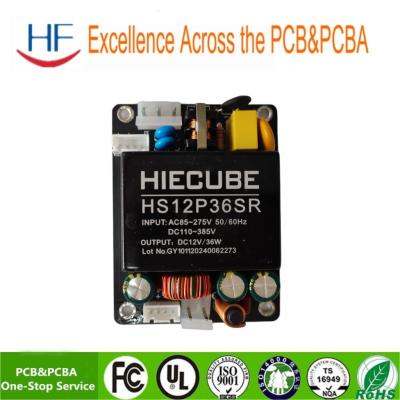China Custom PCB Assembly Service Black Solder Mask 1.6mm Board Thickness 1-30 Layers for sale