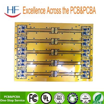 China 4 Layer FPC Circuit Board PCB PCBA Assembly Yellow Solder Mask 0.35mm Thickness for sale