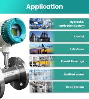 China 4-20mA Pulse RS485 Battery Pure Water Flowmeter SS304 SS316L Diesel Fuel Edible Oil Medidor De Flujo Turbine Flow Meter for sale