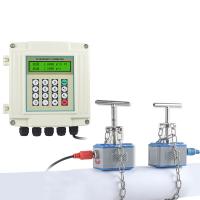 China Best Price RS485 Clamp Type Wall Mounted Ultrasonic Flow Meter for sale