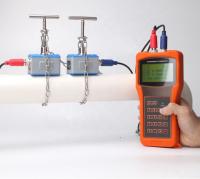 China Clamp-On Handheld Ultrasonic Sensor Water Sewage Flow Meter Liquid Ultrasonic Flowmeter for sale