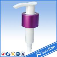 China Brown , White , Red Colorful Lotion Dispenser Pump with aluminium shell for sale