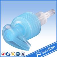 China Blue and transparent beautiful plastic bottle pumps for soap dispensers for sale