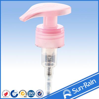 China Pink color 28/410 plastic lotion pump for empty bottles for sale