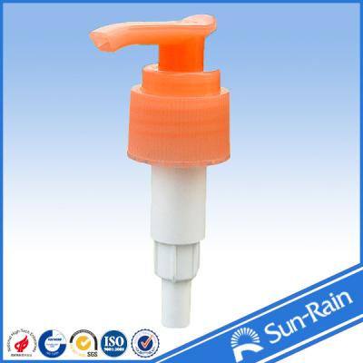 China Orange plastic lotion pump for shampoo bottle for sale