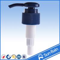 China SR - 302 Long nozzle plastic ribbed closure with screw dispenser lotion pump 24 / 415 for sale