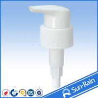 China SR - 302 Long nozzle plastic ribbed closure with screw dispenser lotion pump 24 / 415 for sale