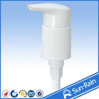 China 24mm non spill plastic lotion pump of ribbed lid for sale
