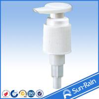 China Special head non spill plastic lotion pump of ribbed lid for bottles for sale