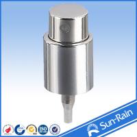 China 20mm 24mm Sliver screw fine mist sprayer , aluminum perfume sprayer with overcap for sale