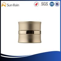 China 15g 30g 50g Shiny silver aluminum Plastic Cosmetic Jars , empty makeup jars for sale