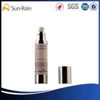 China Clear plastic lotion Airless Pump Bottle for foundation 15ml 30ml 50ml for sale