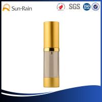 China Clear plastic lotion Airless Pump Bottle for foundation 15ml 30ml 50ml for sale