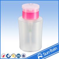 China Chemical resistant plastic empty nail polish remover pump dispenser bottle for sale