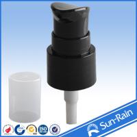 China Black Plastic Cosmetic Lotion Bottle Pump / Treatment Pump with overcap for sale