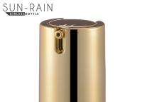 China SR-2108G AS material gold airless pump bottle for personal care for sale