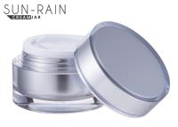 China Silver multiple capacity cosmetic cream jars Plastic empty containers SR-2309A for sale