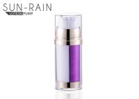 China 0.23cc Non spill round lotion bottle PMMA material SR-2252B cosmetic pump bottle for sale