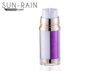 China 0.23cc Non spill round lotion bottle PMMA material SR-2252B cosmetic pump bottle for sale