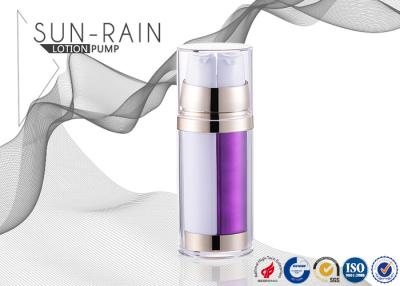 China 0.23cc Non spill round lotion bottle PMMA material SR-2252B cosmetic pump bottle for sale