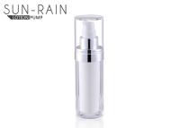 China Round silver acrylic PMMA body lotion bottle with sprayer pump SR-2277 for sale