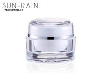 China Acrylic PMMA round empty cosmetic jars plastic makeup container 15ml 30ml SR-2302A for sale