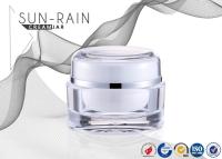 China Acrylic PMMA round empty cosmetic jars plastic makeup container 15ml 30ml SR-2302A for sale