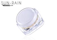 China Custom Color Plastic Cosmetic Jars round acrylic jar for skin care use SR-2382 for sale