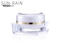 China Custom Color Plastic Cosmetic Jars round acrylic jar for skin care use SR-2382 for sale