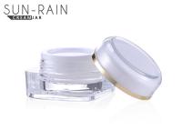 China Custom Color Plastic Cosmetic Jars round acrylic jar for skin care use SR-2382 for sale