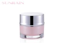 China Pink customized PMMA cosmetic storage jars 5g 30g 50g 100g SR-2384B for sale