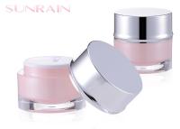 China Pink customized PMMA cosmetic storage jars 5g 30g 50g 100g SR-2384B for sale